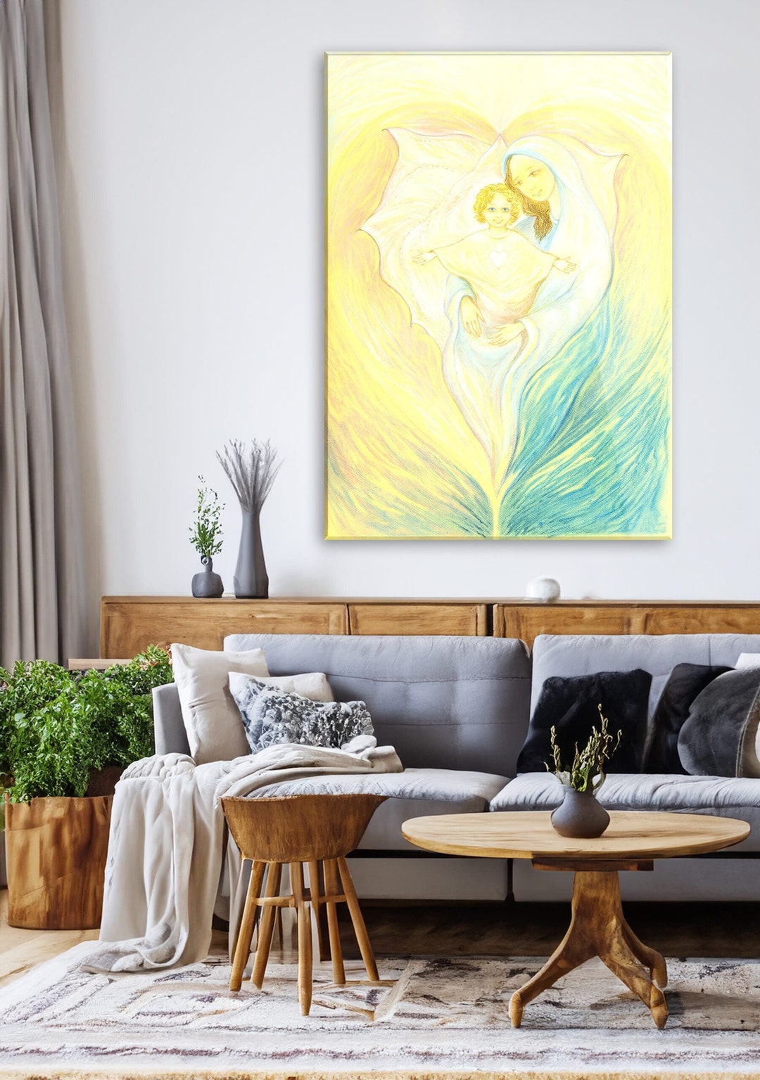Mural "maria" Artwork on Acrylic Glass or Canvas, Picture, Photo Print ...