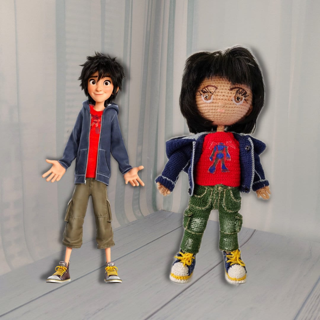 Superhero Hiro Hamada Collection Finished Doll Crocheted, Look-alike ...
