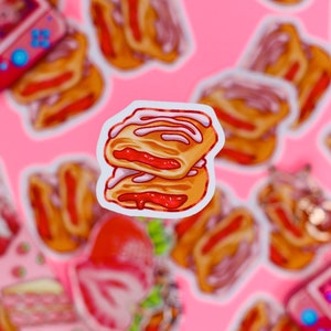 Toaster Strudel Waterproof Vinyl Sticker | Dessert-themed Decorative ...