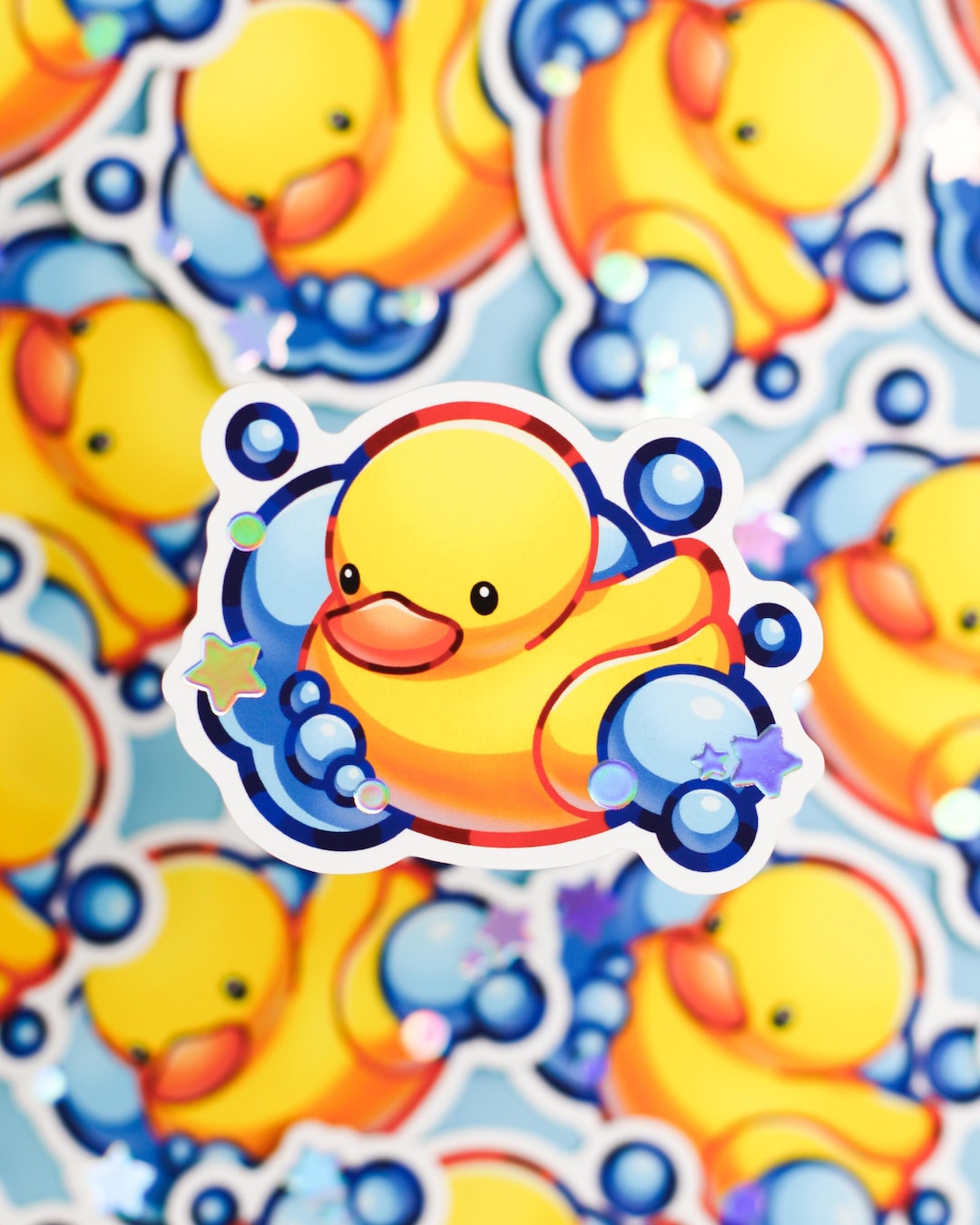 Rubber Ducky Sticker | Waterproof Vinyl Sticker | Holographic Sticker ...