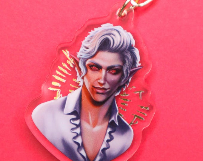 Astarion the Pale Elf Keychain | Baldur’s Gate 3 Keychain | Video Game ...