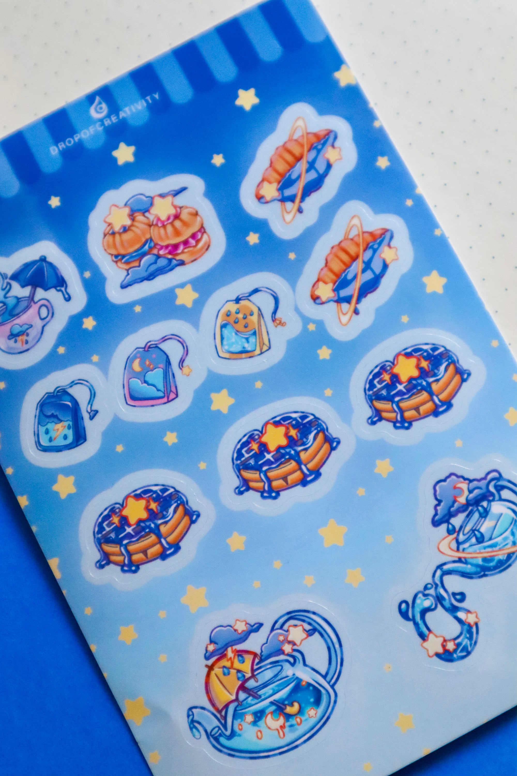 Stormy Tea Sticker Sheet Kawaii Stickers Cute Stationery Planner ...