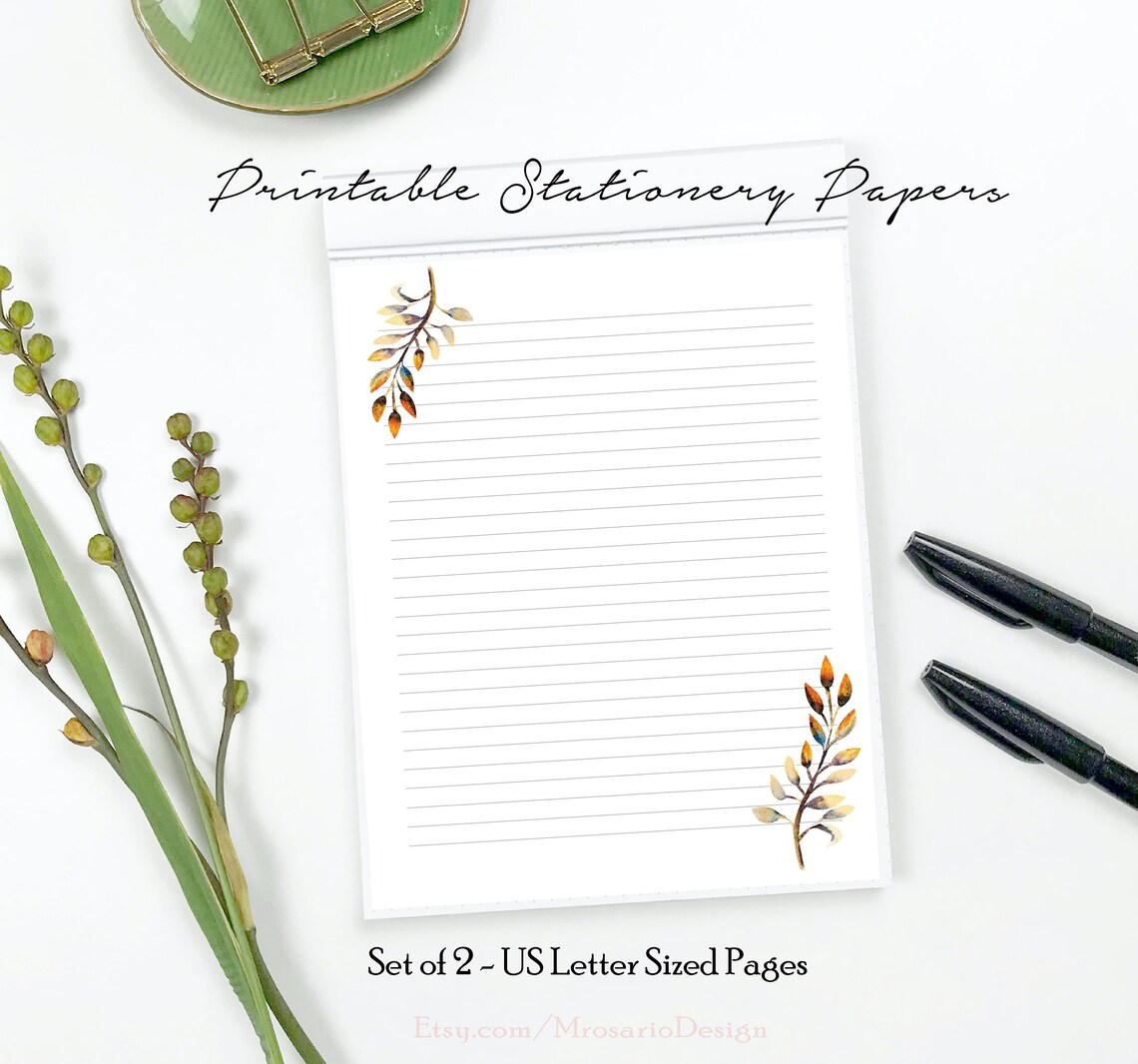 Stationary Paper Journal Pages Planner Unlined Lined Note | Etsy