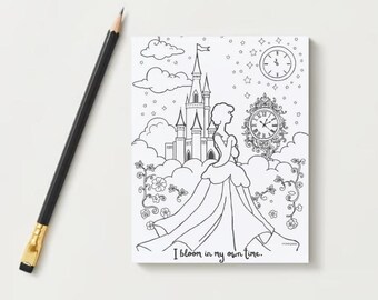 Magical Affirmation Coloring Pages Princess-movie-inspired Printable ...
