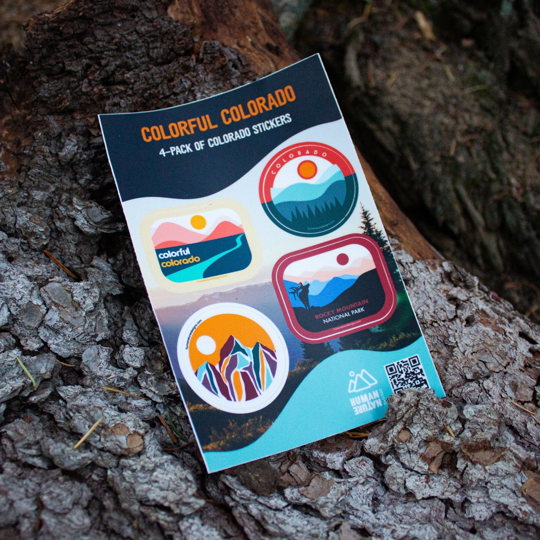 Colorado Sticker Pack - 4 Mini Colorado Stickers for 10 - Etsy
