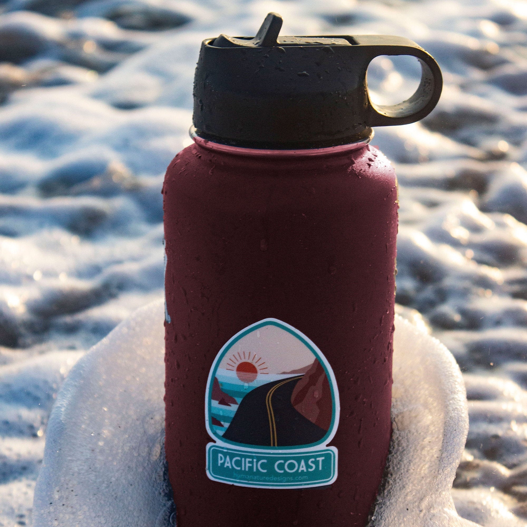 Pacific Coast Highway 1 Sticker Retro California Sticker - Etsy