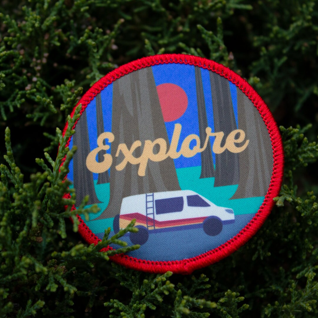 Explore Retro Patch, Outdoor Adventure Patch - Van Life Gifts - Hook ...