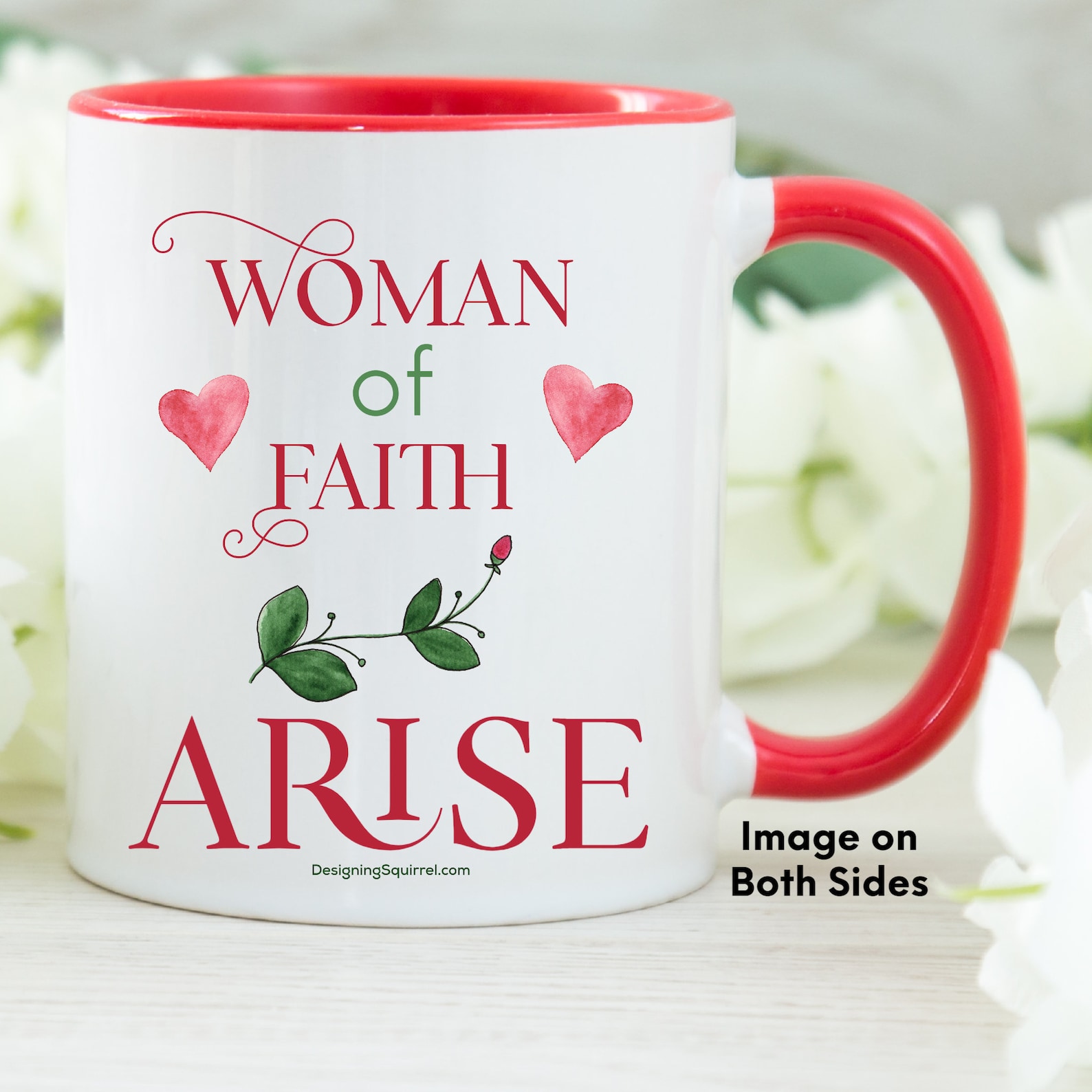Christian Coffee Mug Christian Gifts Woman of Faith Arise | Etsy