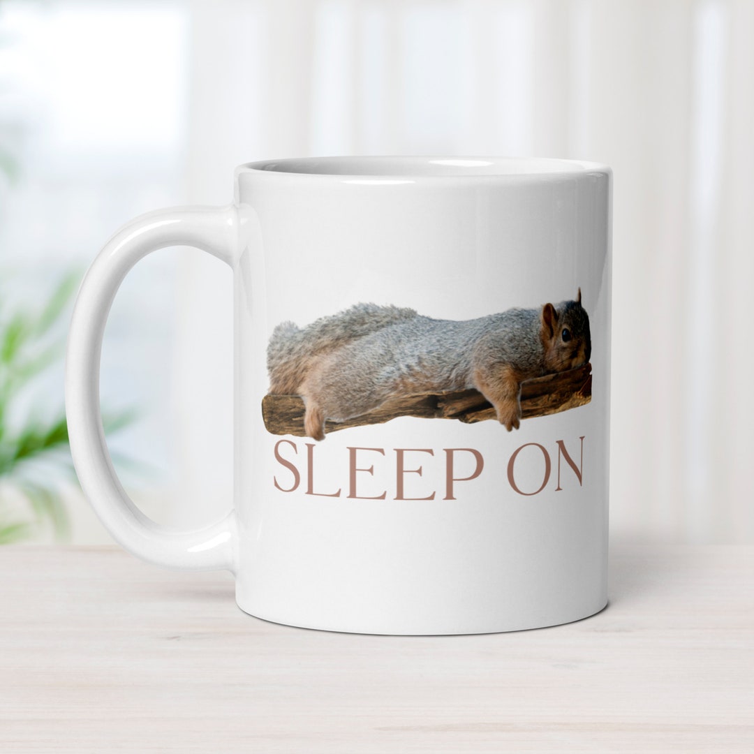 Sleep on Squirrel Mug Squirrel Gifts Coffee Mug Girlfriend - Etsy