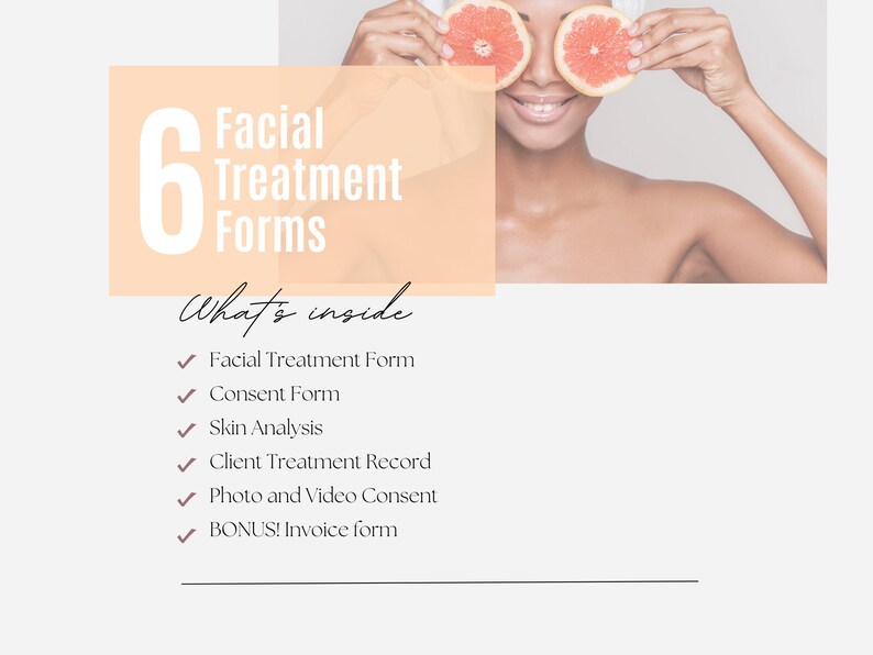 Facial Treatment Forms/ Esthetician/ Forms/ Skincare/ Consultation - Etsy
