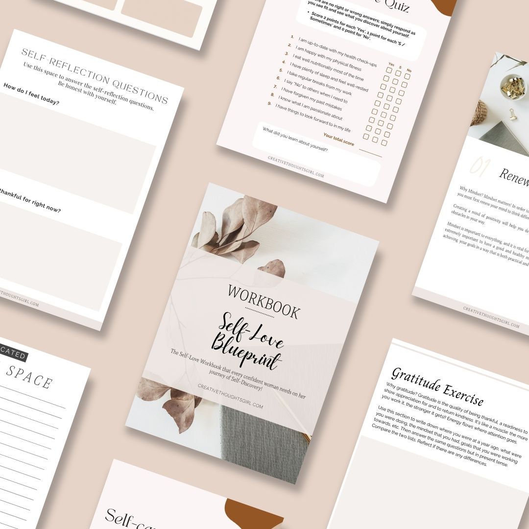 Self-love Workbook| Self-loving Building Blueprint| Ultimate Self-love ...