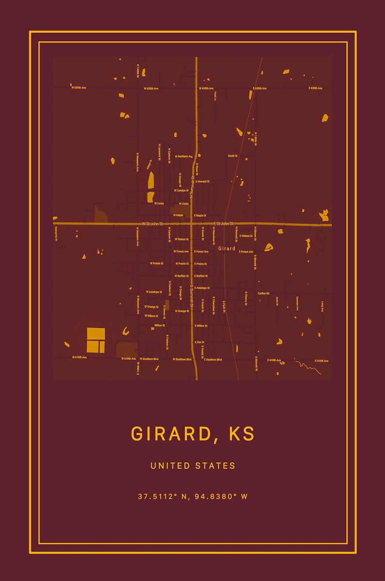 Custom Designed High Resolution Maps Digital Download | Etsy