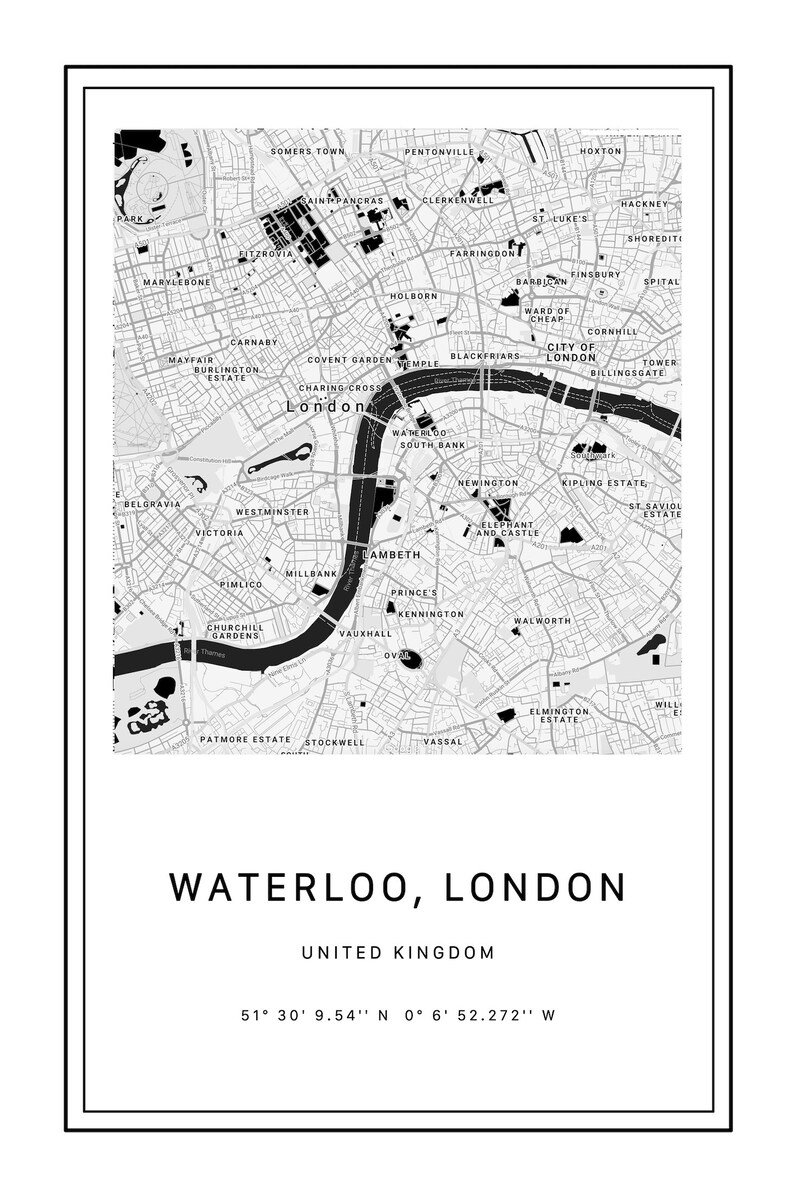 Custom Designed High Resolution Maps Digital Download - Etsy