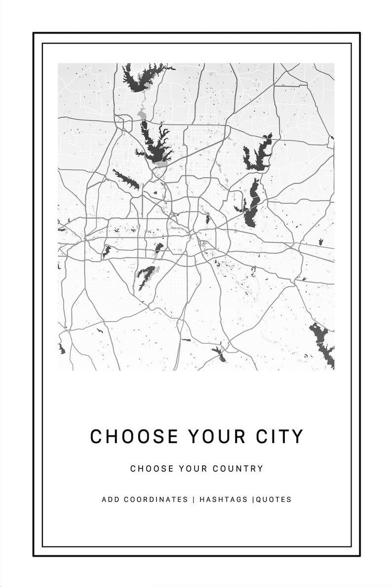 Custom Designed High Resolution Maps Digital Download | Etsy