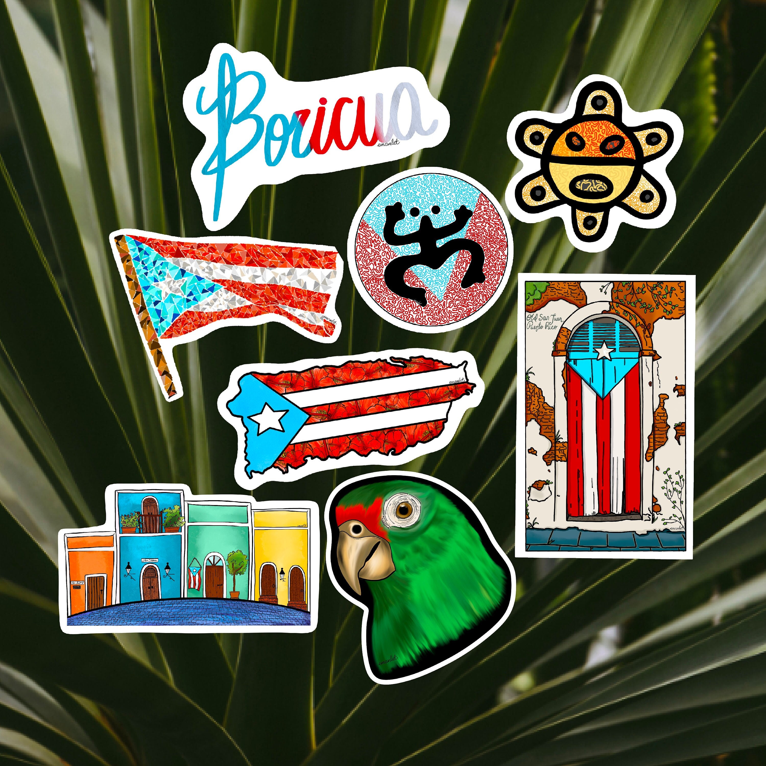 Bien Boricua Sticker Pack | Puerto Rico Collection | 8 Sticker Bundle ...