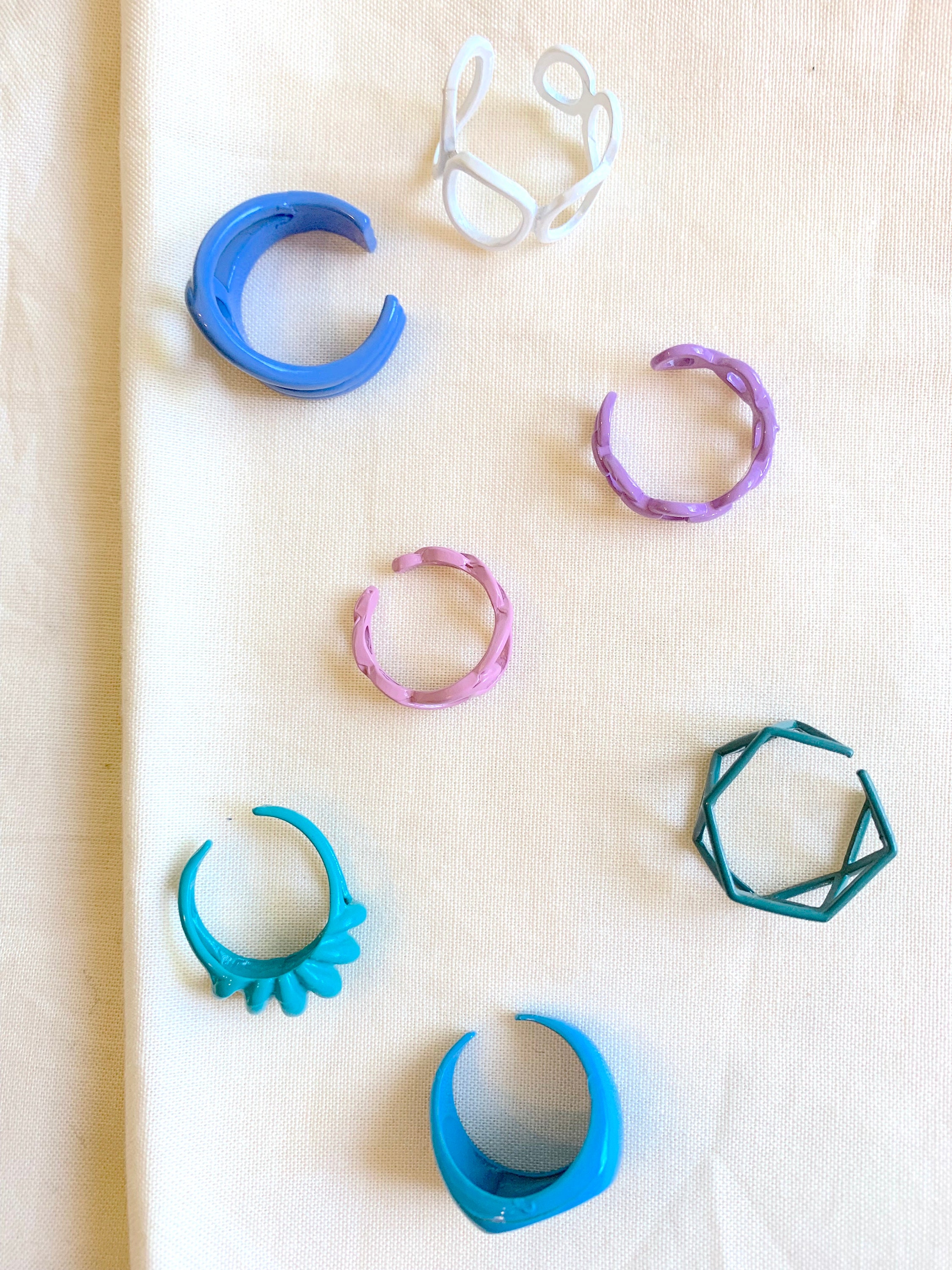 Chunky Rings Funky Adjustable Rings Metal Open Rings | Etsy