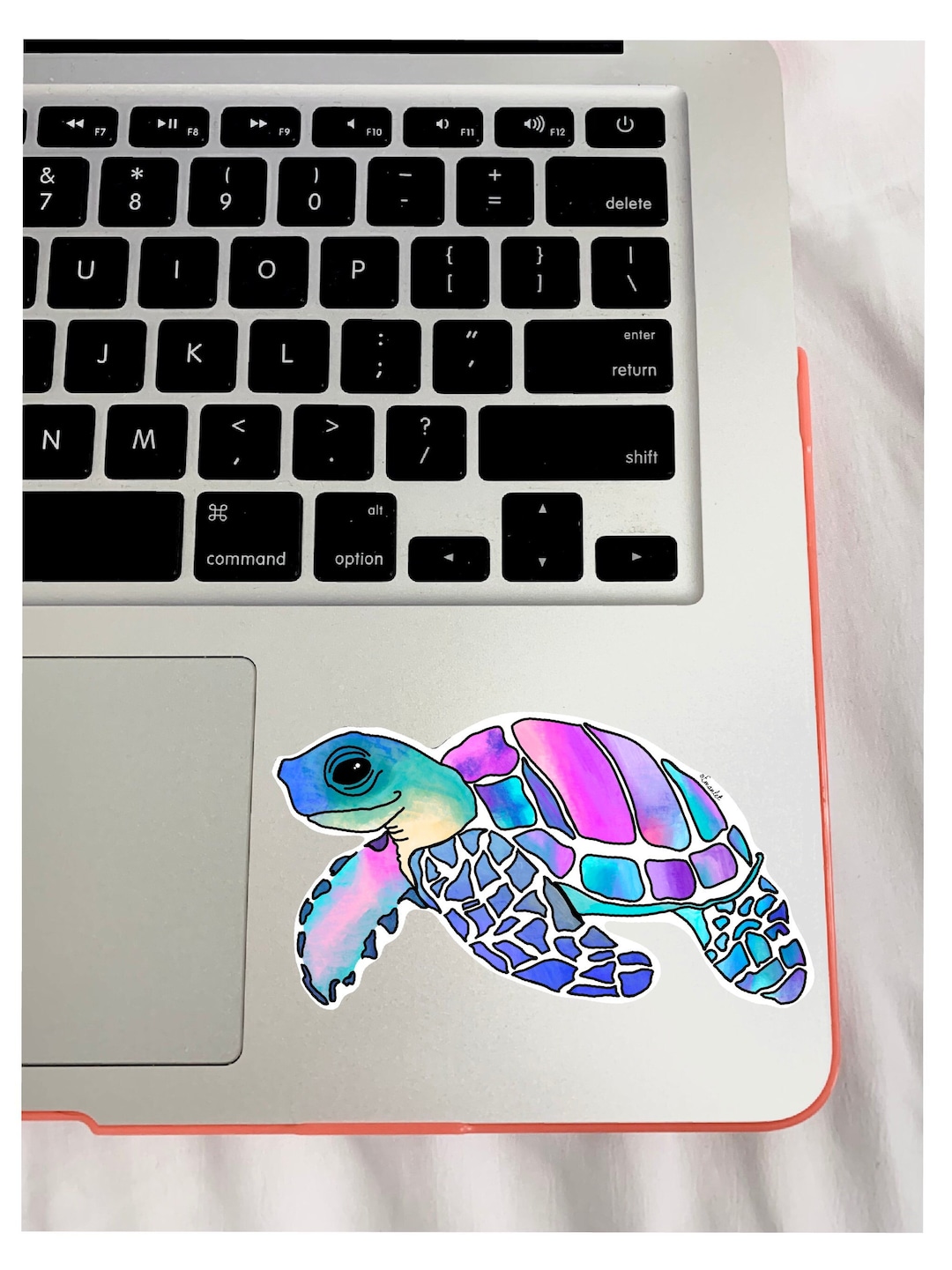 Sea Turtle Sticker | Watercolor Sticker | Multicolor Turtle | Decal - Etsy