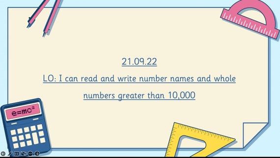MATHS Unit 3 Lesson 3 Place Value 5-digit Numbers - Etsy