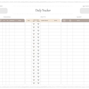 Printable Infant Daily Log, Baby Daily Tracker, Baby Schedule, Newborn ...