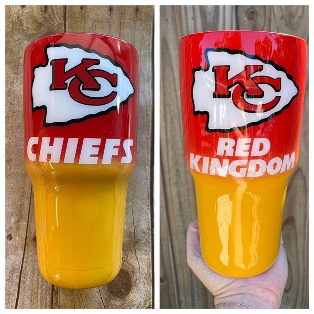 Kansas City Chiefs Custom Stainless Steel Cup Tumbler Yeti - Etsy