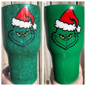 Grinch Custom Stainless Steel Cup Tumbler Yeti - Etsy