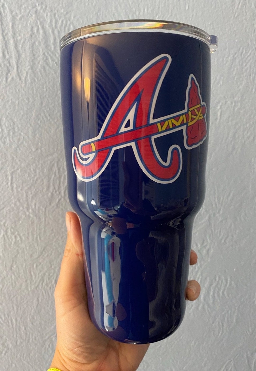 Atlanta Braves Custom Stainless Steel Cup Tumbler Yeti Rtic Ozark - Etsy