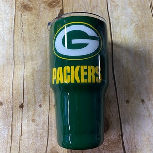 Green Bay Packers NFL Custom Stainless Steel Cup Tumbler Yeti - Etsy