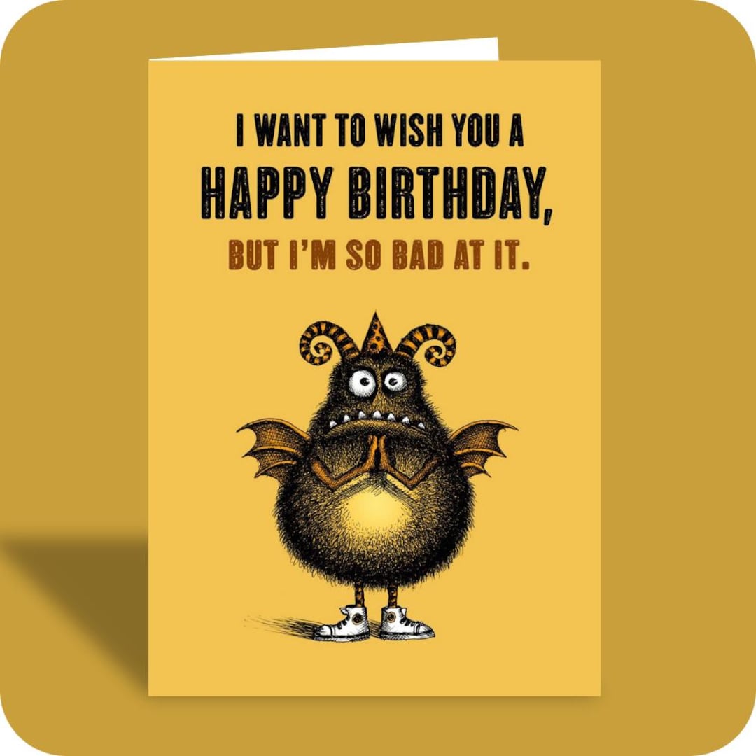 Funny Birthday Card | BAD AT BIRTHDAYS | Pronunciation | Honest ...