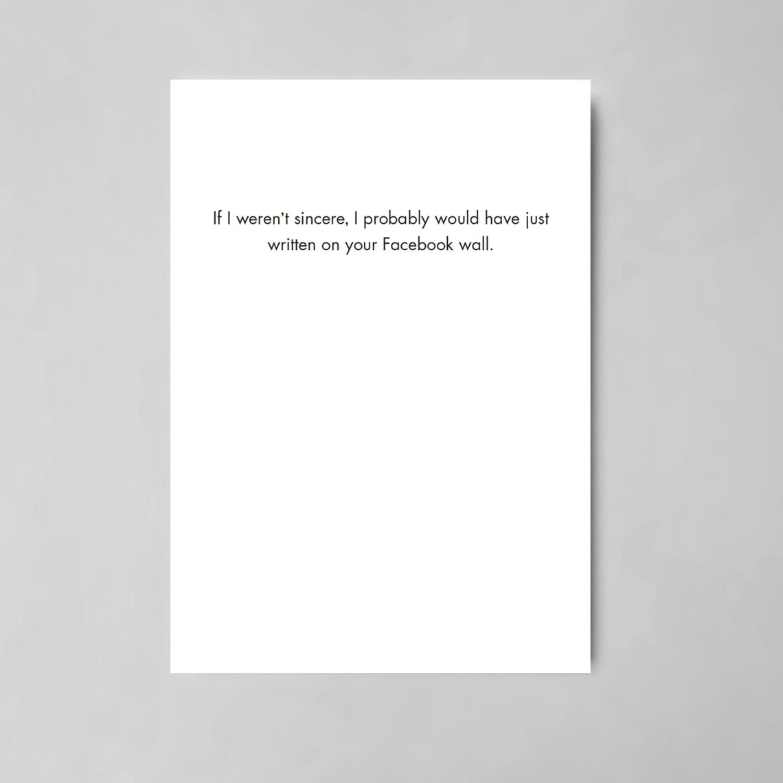 SINCERELY HOPE Funny Birthday Cards Sarcastic Cards Humorous Cards ...