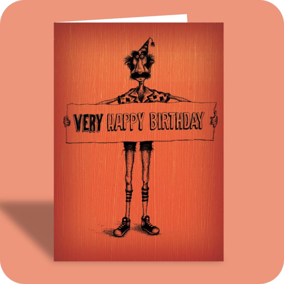 Very Nice Birthday Card | VERY HAPPY BIRTHDAY | Funny | Illustration ...