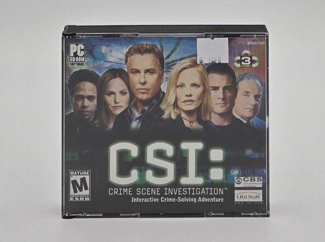 2003 Ubisoft CSI: Crime Scene Investigation Interactive PC Video Game 3 ...