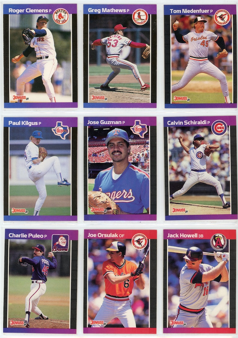 1989 Donruss MLB Baseball Complete Set (660 Cards) Griffey Jr Rookie - Etsy