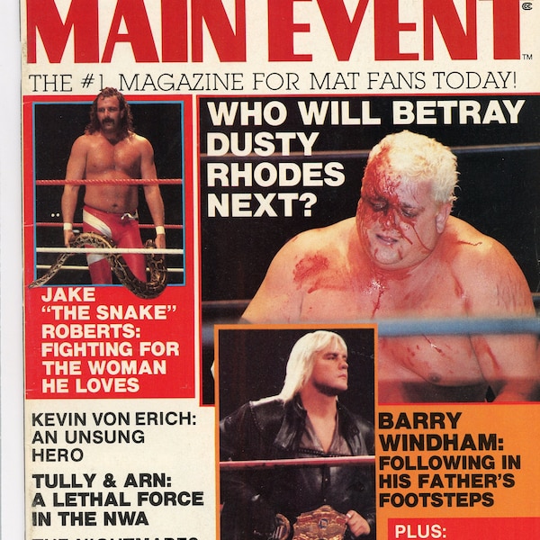 Wrestling Magazine - Etsy