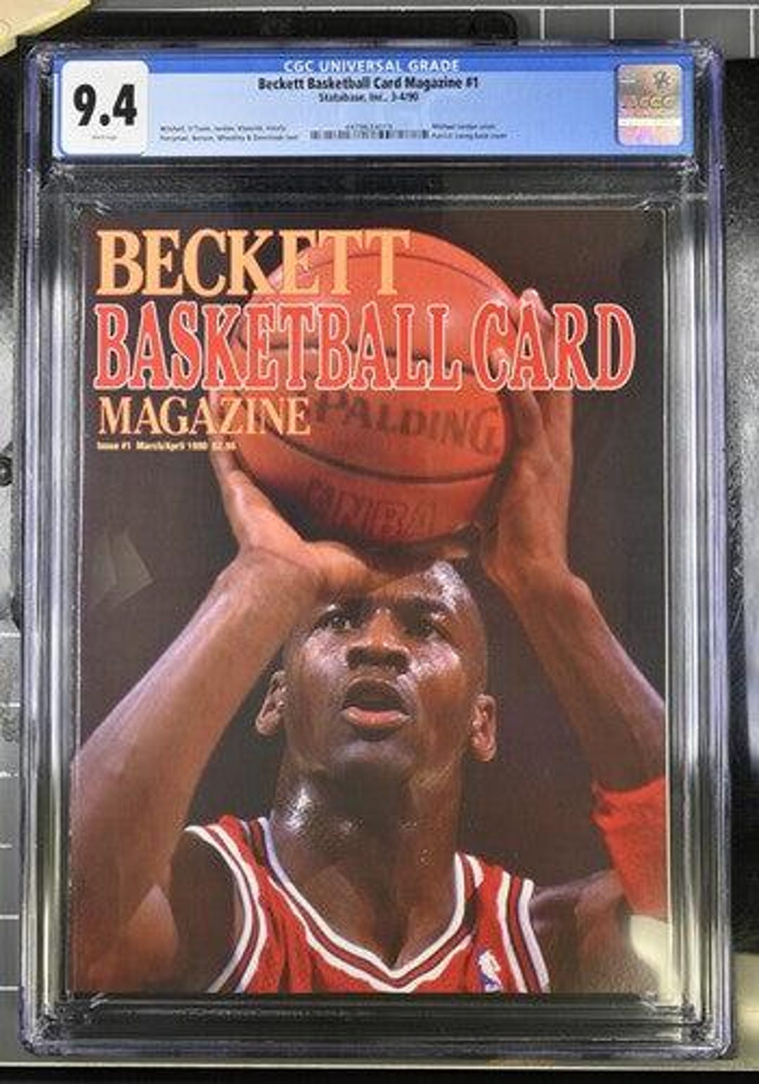 Beckett Basketball Card Magazine #1 Graded Magazine (march/april, 1990 ...