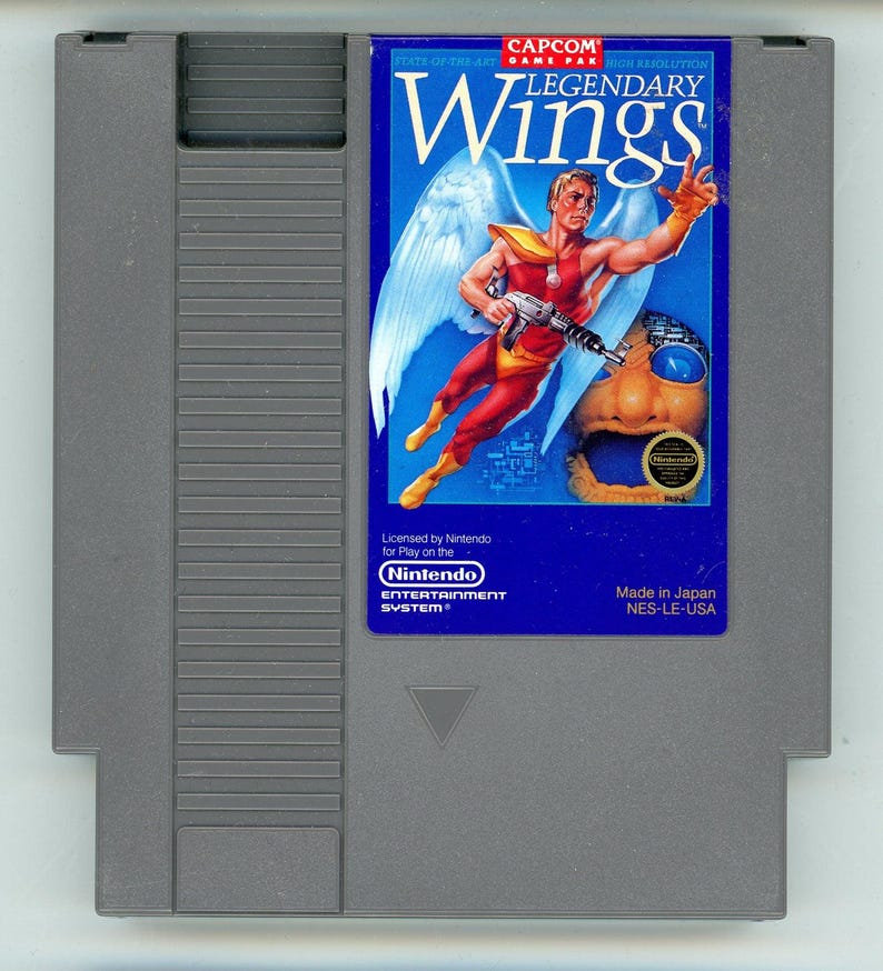 1988 Capcom Legendary Wings NES Video Game Cartridge - Etsy