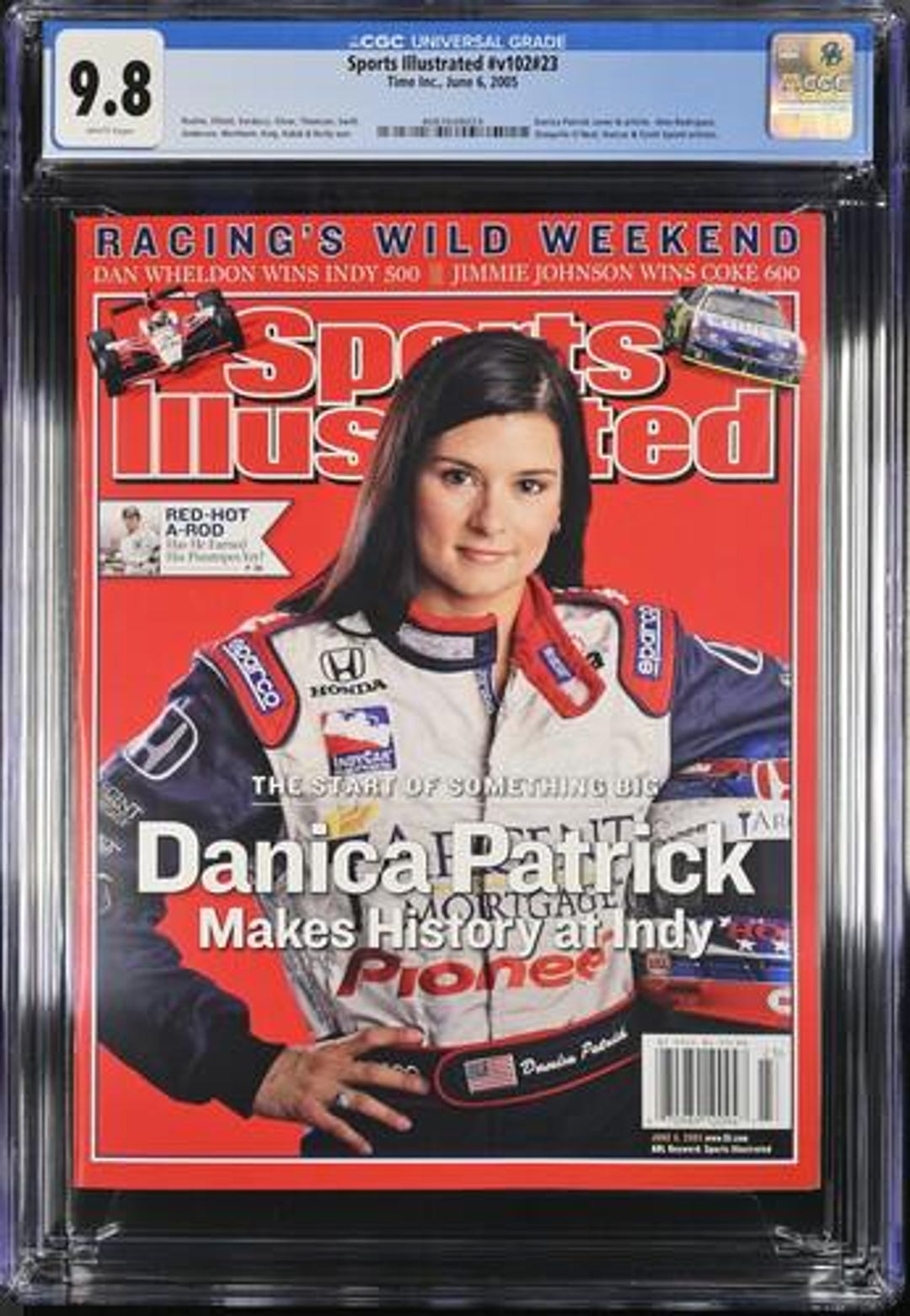 2005 Sports Illustrated V102 #23 Graded Magazine CGC 9.8 Danica Patrick ...