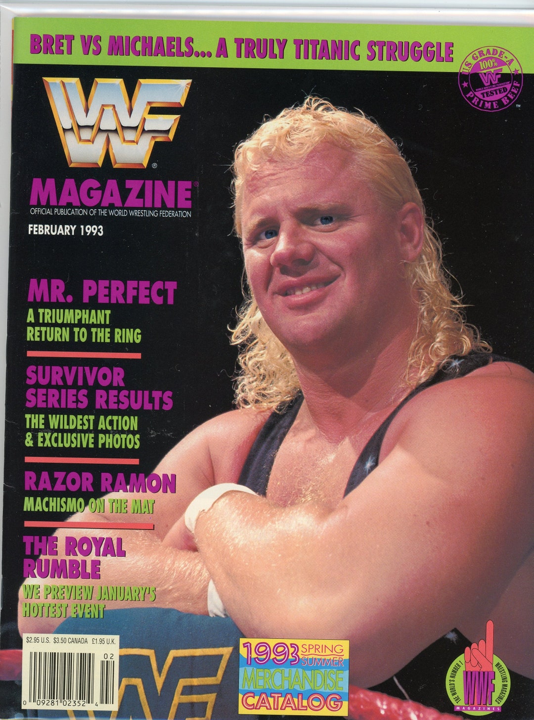 Original WWF WWE Wrestling Magazine november, 1987 Bam Bam Bigelow - Etsy
