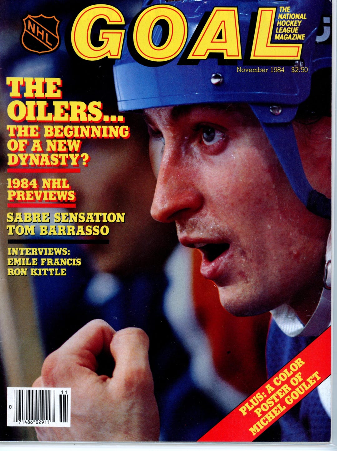 GOAL (november 1984) Vintage Hockey Magazine Gretzky Cover - Etsy