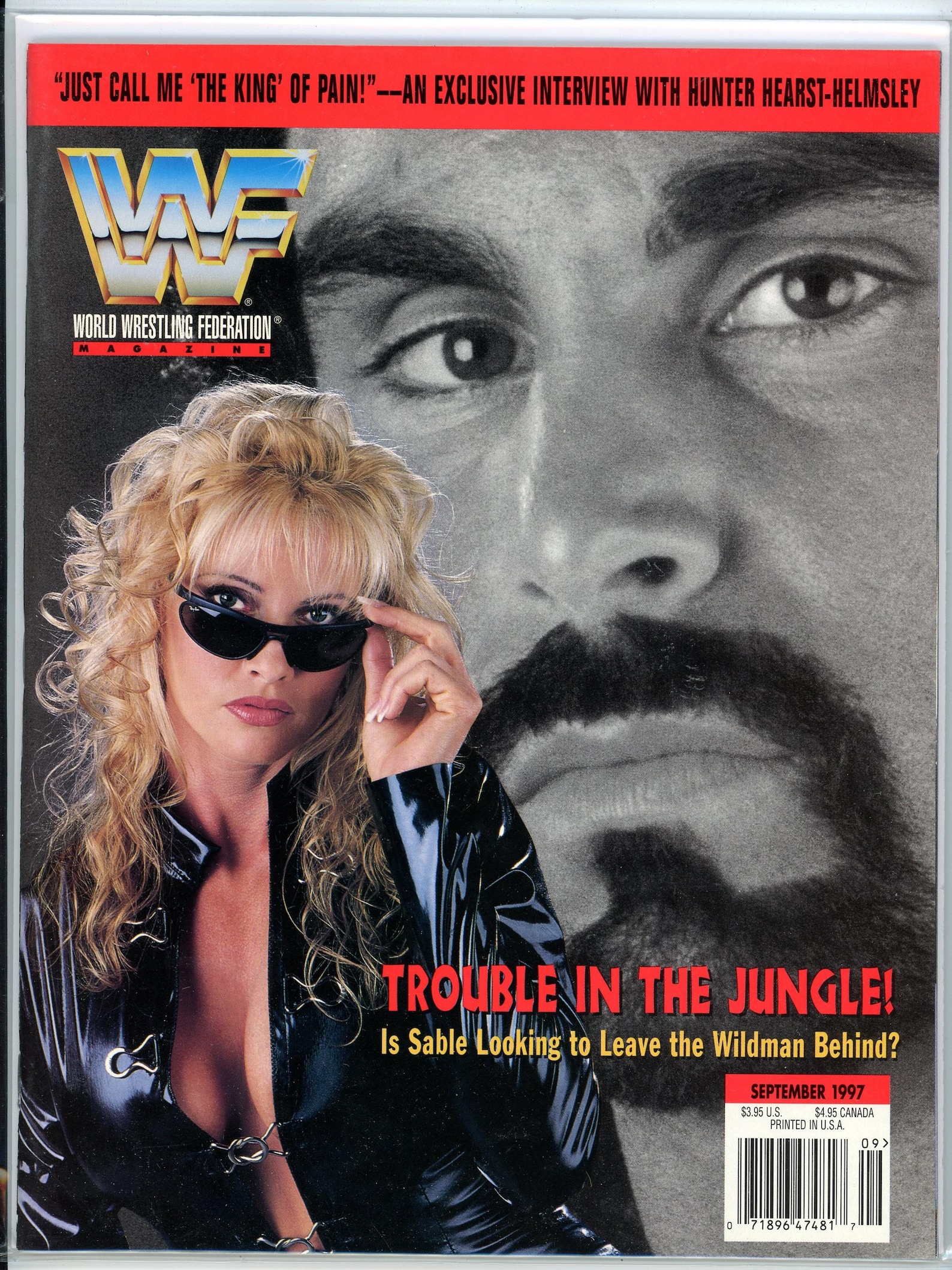 WWF Magazine Vintage Wrestling Magazine september, 1997 Sable, wildman ...