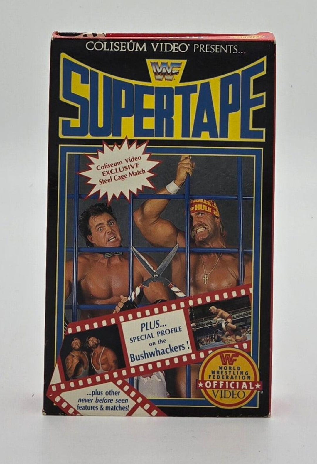 1990 WWF Supertape Exclusive Steel Cage Match Vintage VHS Tape - Etsy