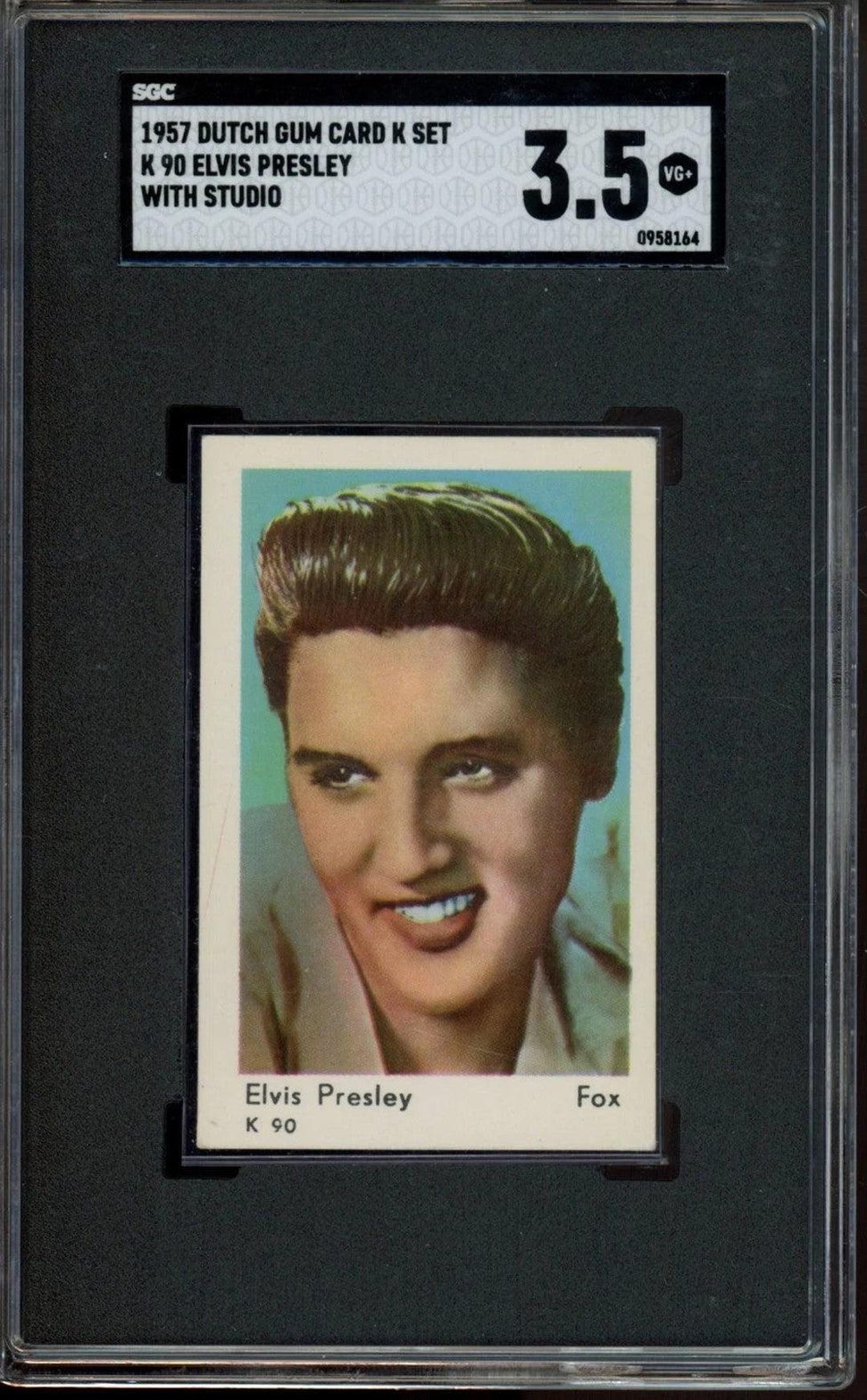 1957 Dutch Gum Card K Set Elvis Presley With Studio Rookie Card #K90 ...