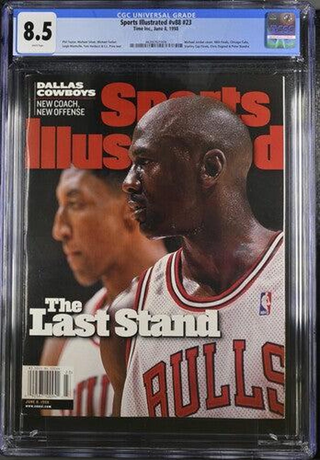 1998 Sports Illustrated Graded Magazine CGC 8.5 NBA Finals Michael ...