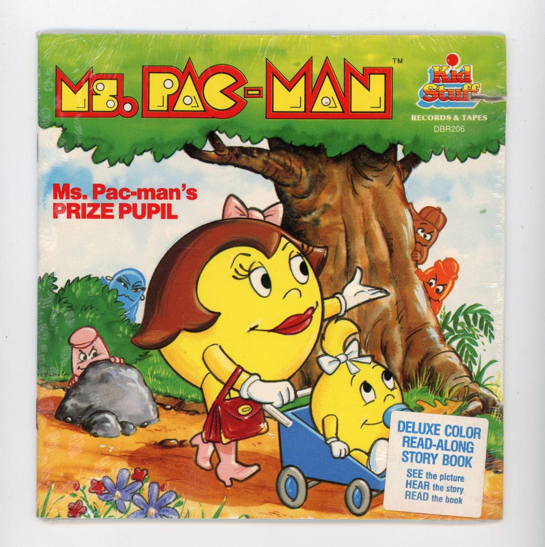 1983 Kid Stuff Records Ms. Pac-man's Prize Pupil 33RPM 7" Vintage Vinyl ...
