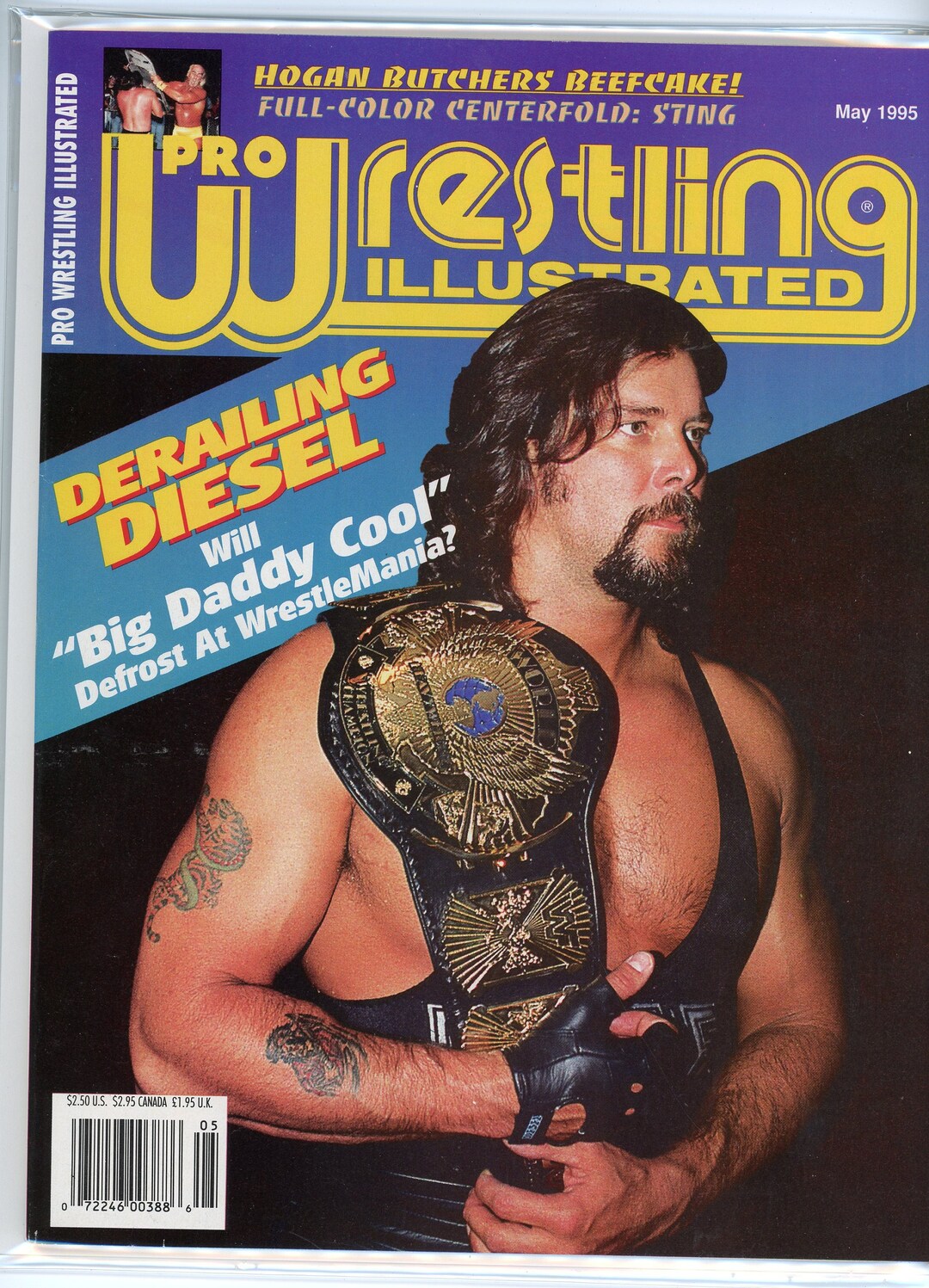 PWI Pro Wrestling Illustrated Magazine may, 1995 Diesel WWF Champion - Etsy