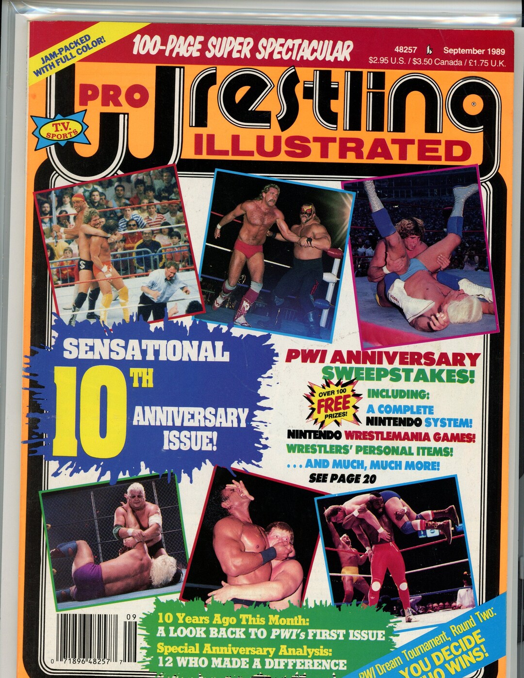 PWI Pro Wrestling Illustrated Wrestling Magazine september, 1989 10th ...
