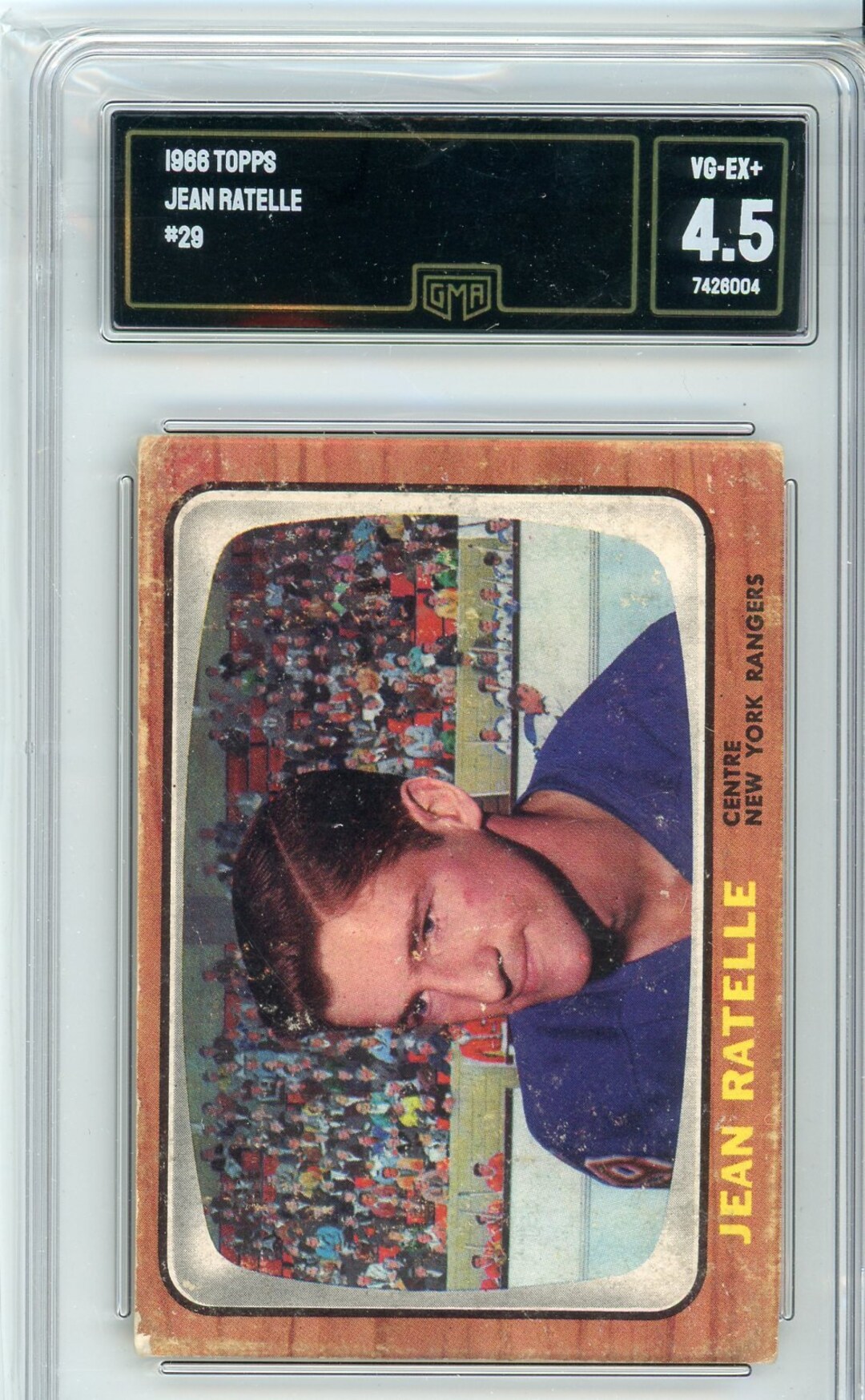 1966 Topps Jean Ratelle 29 Graded Card GMA 4.5 - Etsy