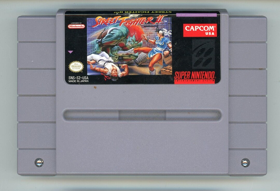1991 Capcom Street Fighter II SNES Video Game Cartridge - Etsy