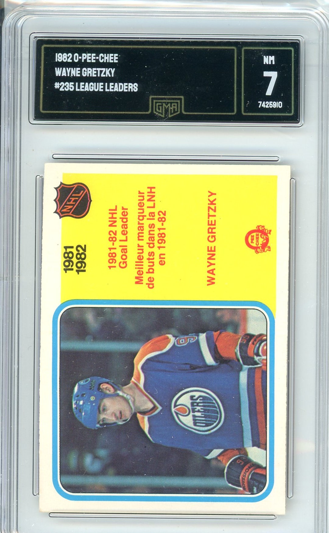 1982 OPC Wayne Gretzky 235 League Leaders GMA 7 - Etsy