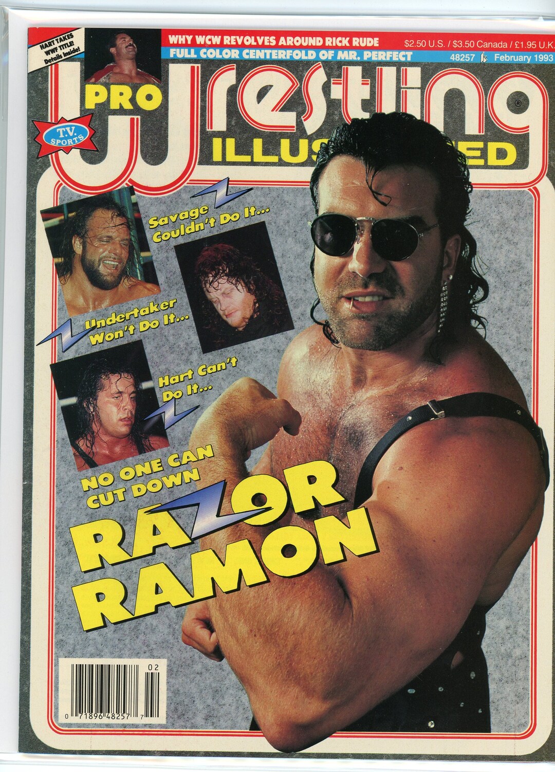 PWI Pro Wrestling Illustrated Magazine february 1993 Razor - Etsy