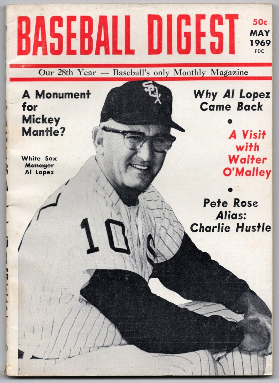 Baseball Digest Vintage Magazine (may 1969) Al Lopez - Etsy
